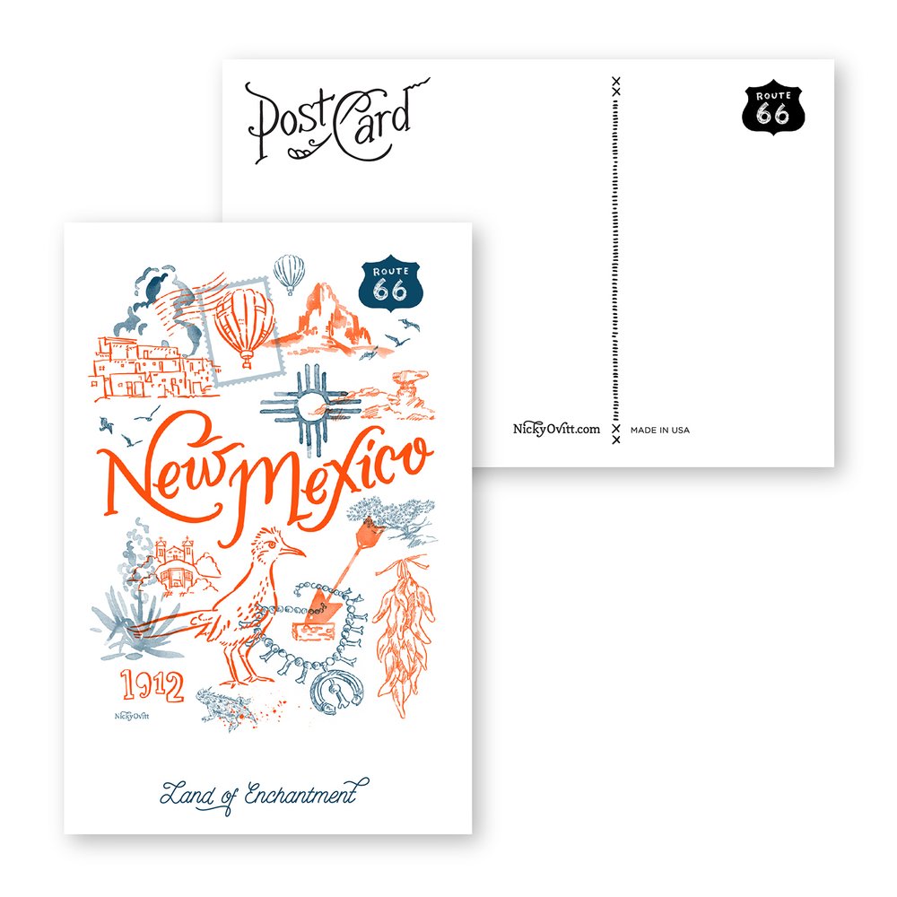 NEW MEXICO POSTCARD – New Nuevo